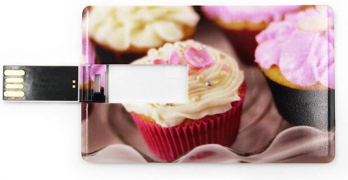 Creditcard USB Stick 32GB. Cupcakes | bol.com