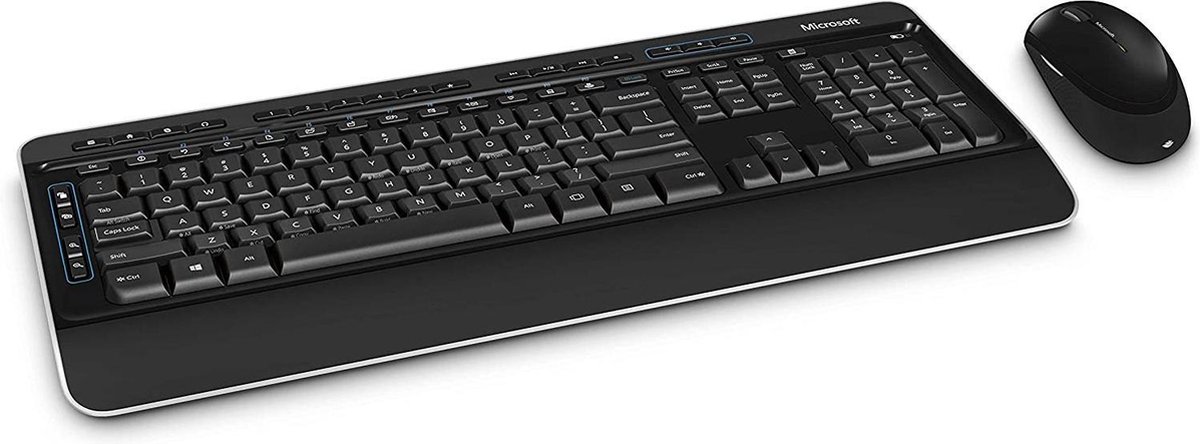 Microsoft 3050 - Draadloos toetsenbord en Muis set - QWERTY Zwart | bol