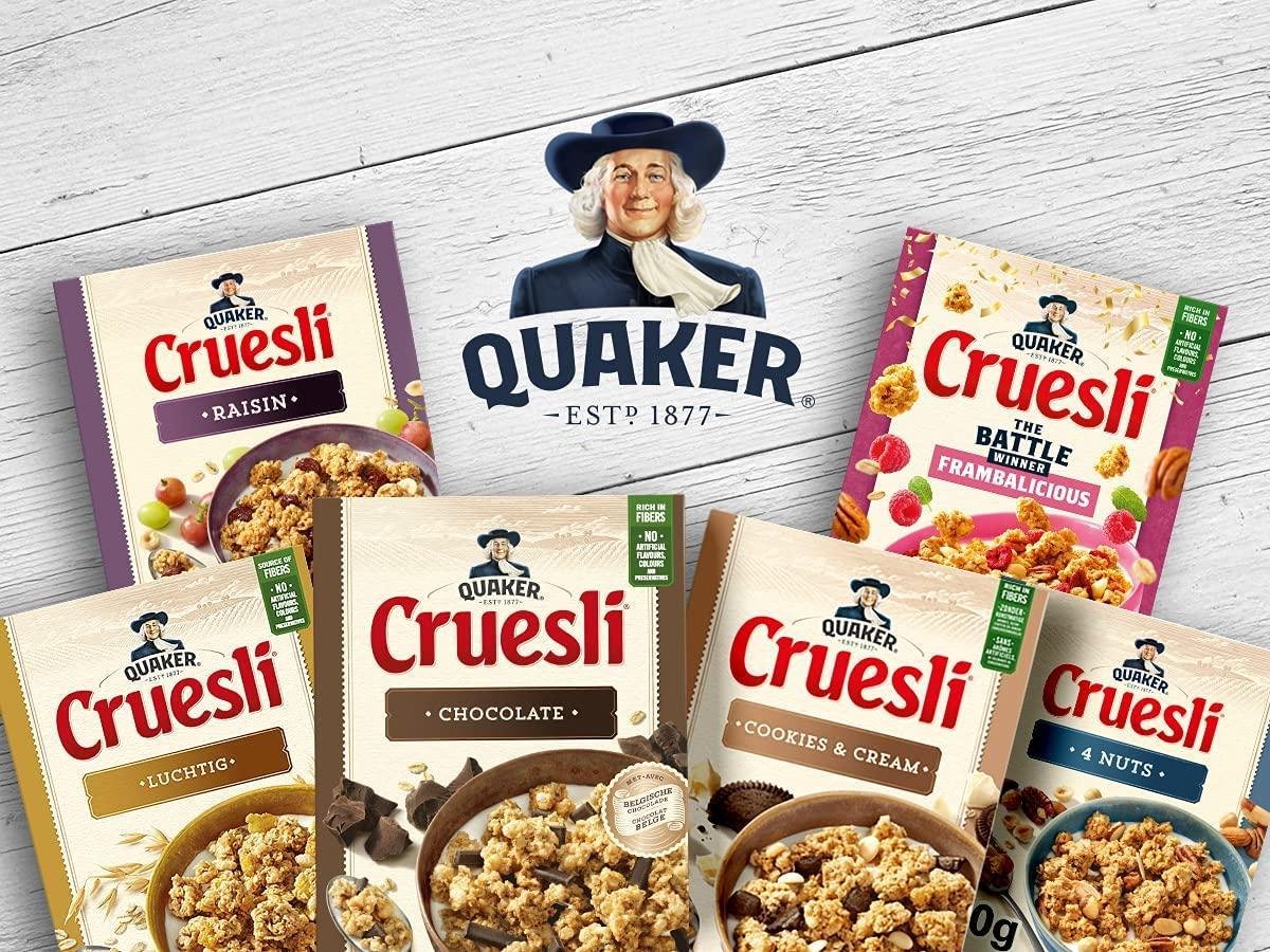 Quaker Cruesli 4 Noten, Doos 6 stuks x 450 g | bol.com