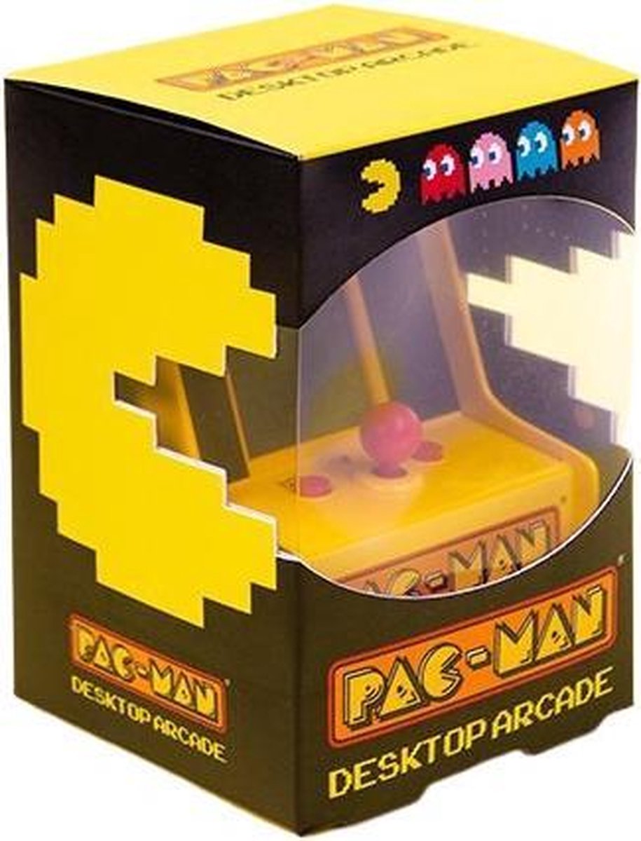 FIZZ Retro Desktop Mini Arcade Machine - Pac Man - LCD Scherm | Games ...