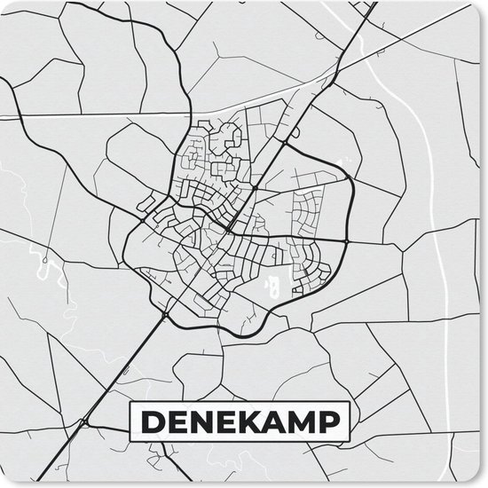 Stadskaart - Denekamp - Grijs - Wit - Plattegrond | bol.com
