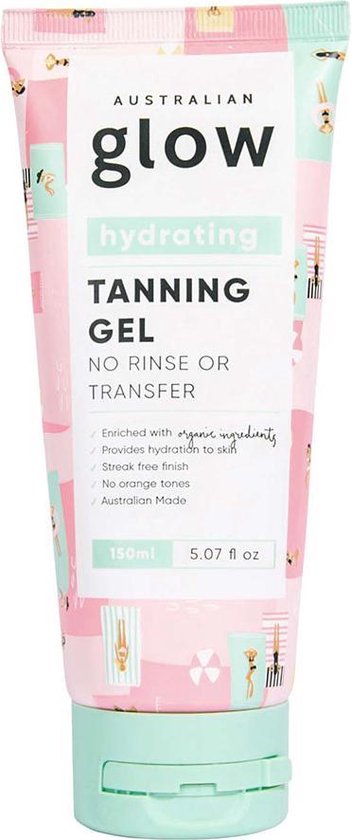 Australian Glow Self Tan Water Gel - Hydraterende Zelfbruiner - Tube ...