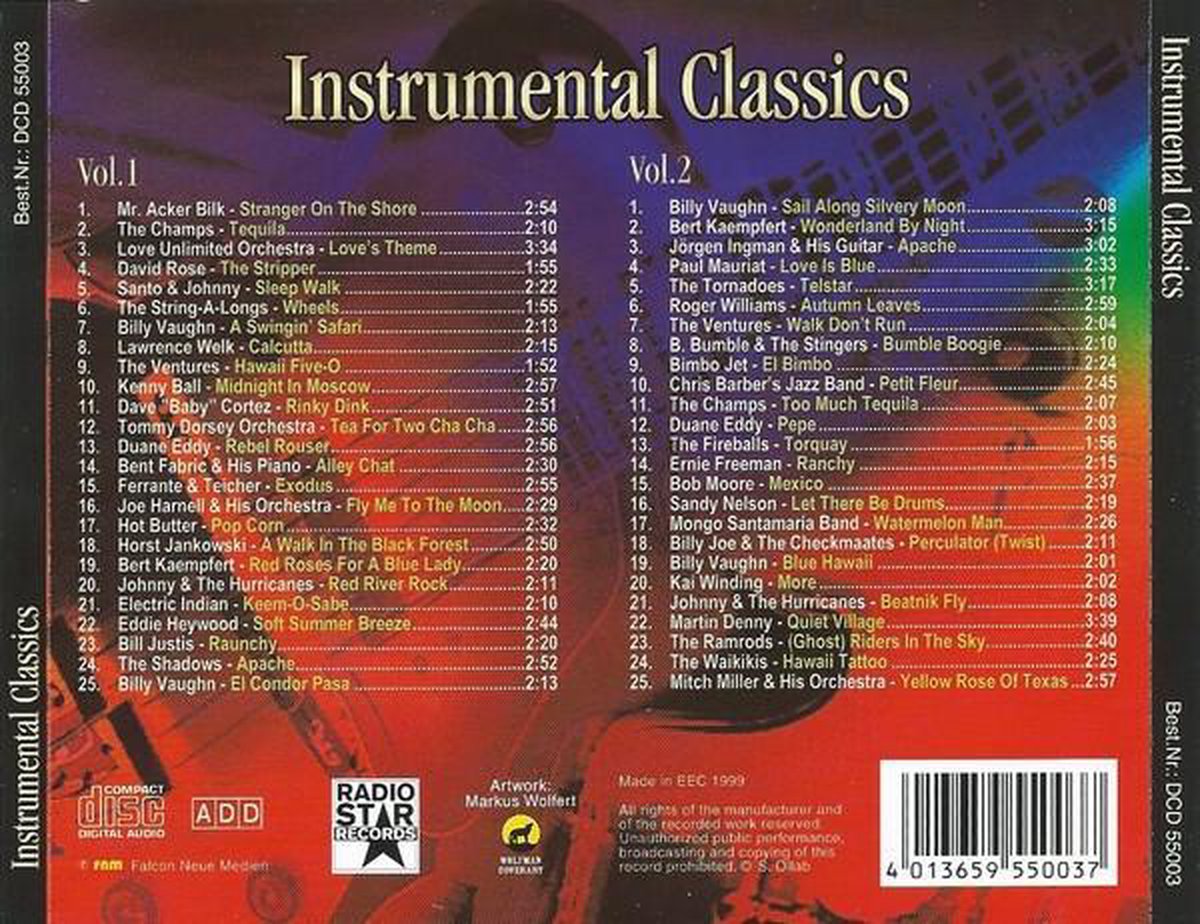 Instrumental Classics, Onbekend | CD (album) | Muziek | bol