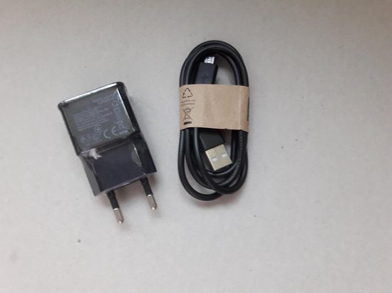 Oplader 5V 2A Zwart + Alba 1m Micro USB naar USB A Kabel | bol