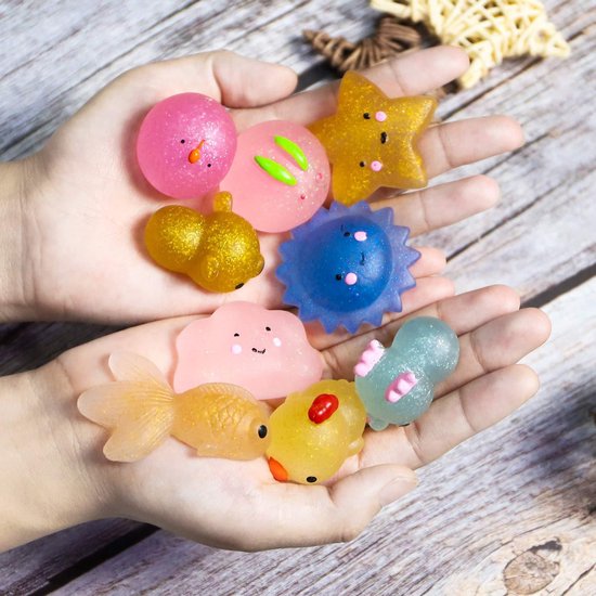 Mochi Squishy Glitter - 5x stuks | Squeezei - Fidget Toy - Pop It ...