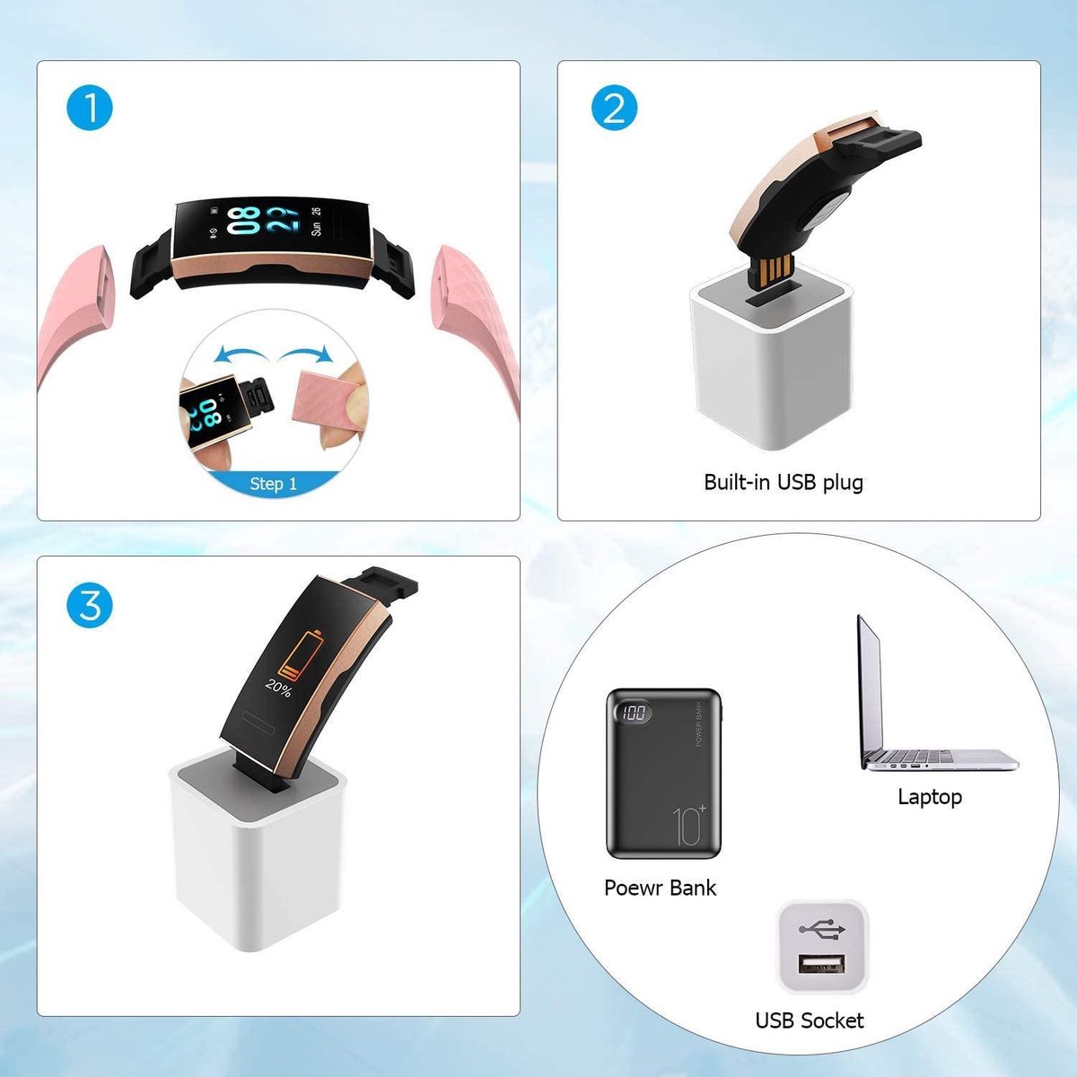 Smartwatch-Trends - Activity Tracker Met Stappenteller En Hartslagmeter ...