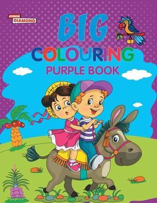 Big Colouring Purple Book for 5 to 9 years Old Kids Fun Activity and ...