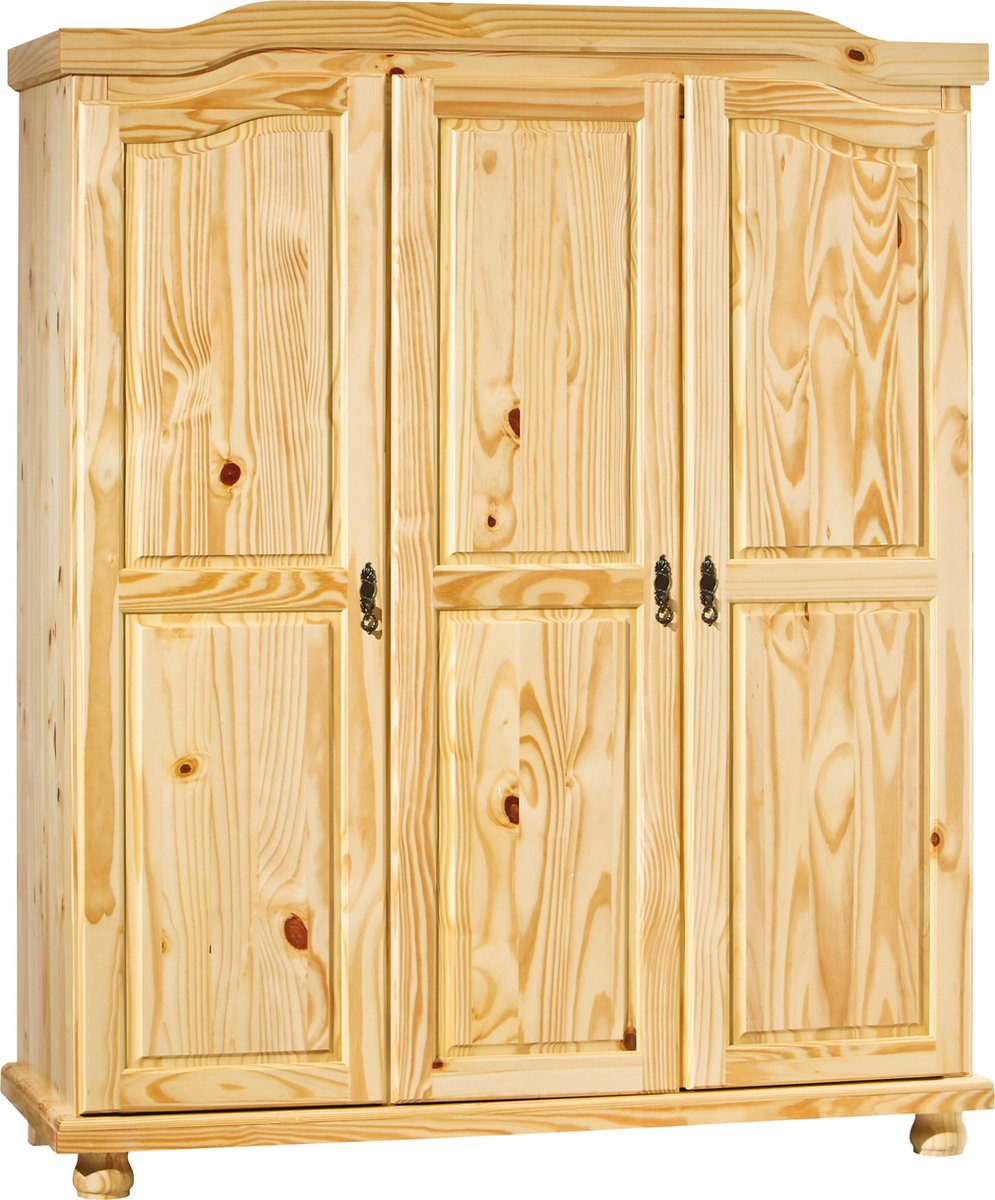 Bepam kledingkast 3 deuren natuur. | bol.com