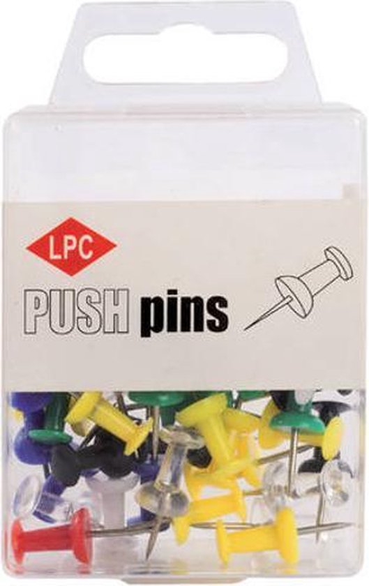 Push pins LPC 40stuks assorti | bol