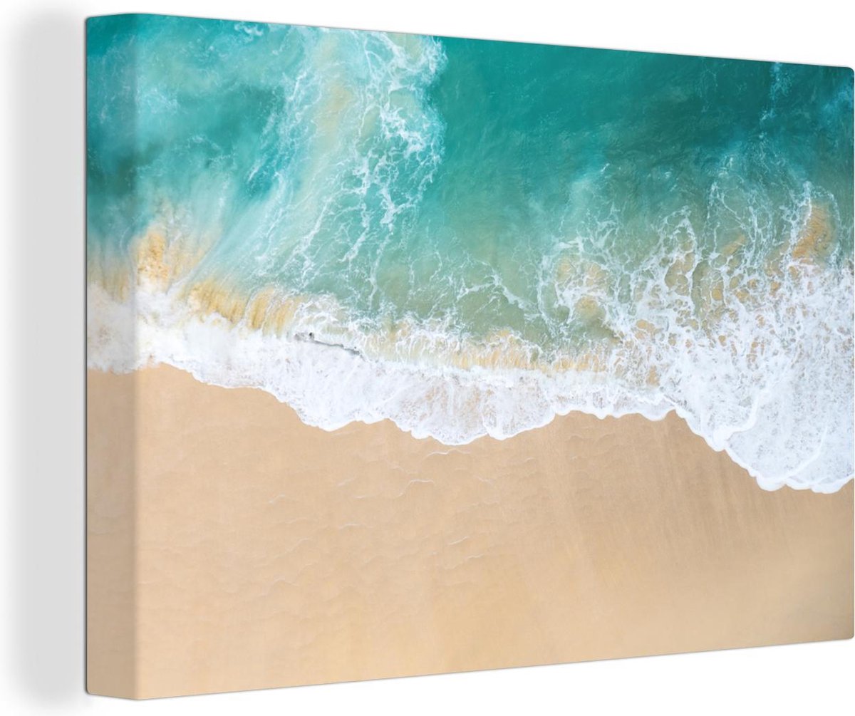 Canvas Schilderij Zee - Strand - Water - 180x120 cm - Wanddecoratie XXL | bol.com