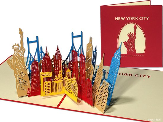 Popcards popupkaarten – New York City Skyline Manhattan Big Apple ...