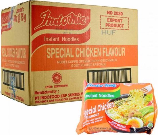 Indomie Instant Noodles Special Chicken Flavour 75g X 40