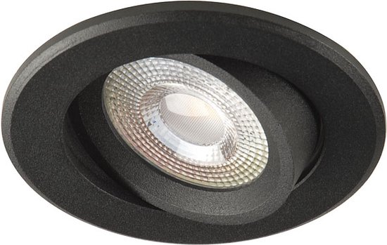 Inbouwspots - 8-pack - Spotjes inbouw - Rimini - Kantelbaar - Zwart | bol