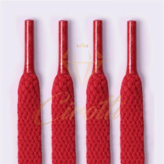 Veters Cirotti | Rood | 120cm | 6mm | Schoenaccessoires - Schoenveters ...