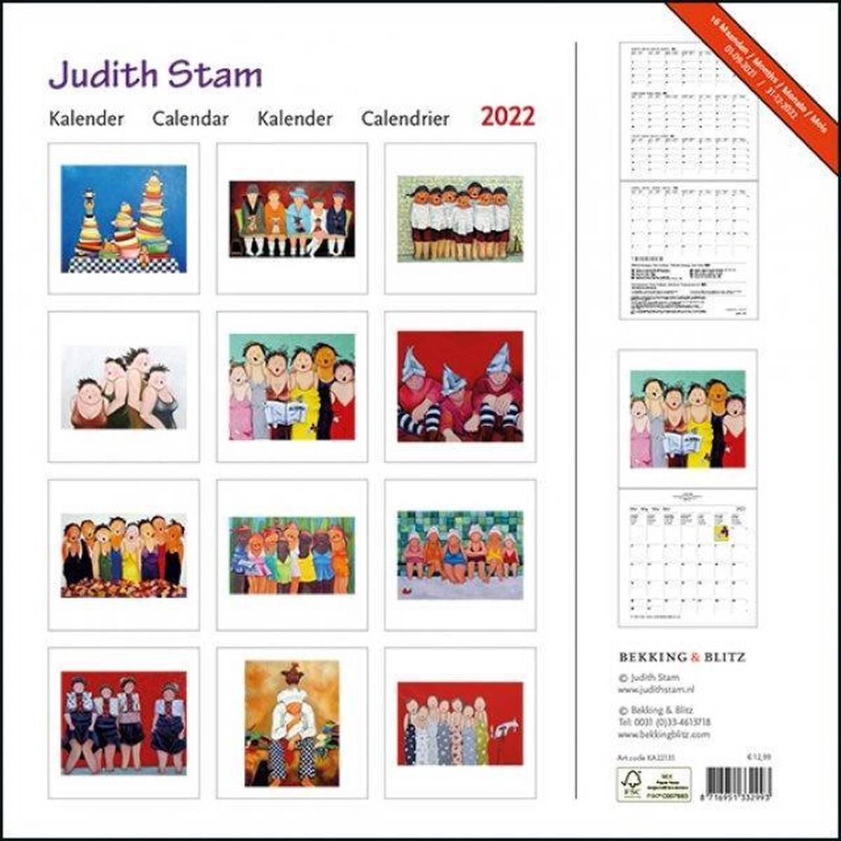Judith Stam Kalender 2022 | bol.com