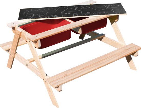 Table de pique-nique Sunny Dual Top 2.0 Sable & Water - Bois FSC ...