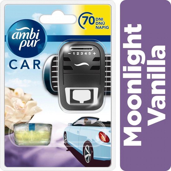 Ambi Pur Car Luchtverfrisser Moonlight Vanilla 70 days | bol.com