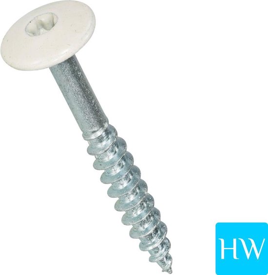 Schroef voor Trespa - wit rvs - 4.8 x 38 mm (10 stuks) | bol