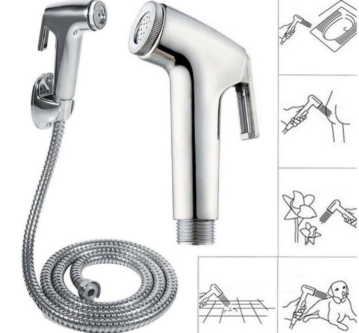 Bidet - Verloopstuk Kraan Set - Ventil-Adapter - Diaper- Sprühgerät ...