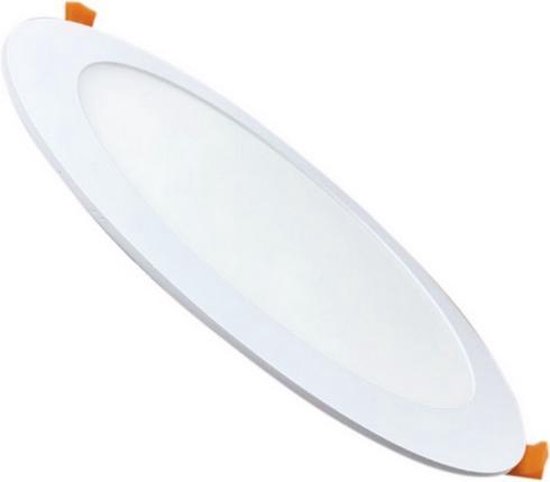 Inbouwspot LED Slab Extra Plat Rond WIT 24W Ø225mm - Warm wit licht ...