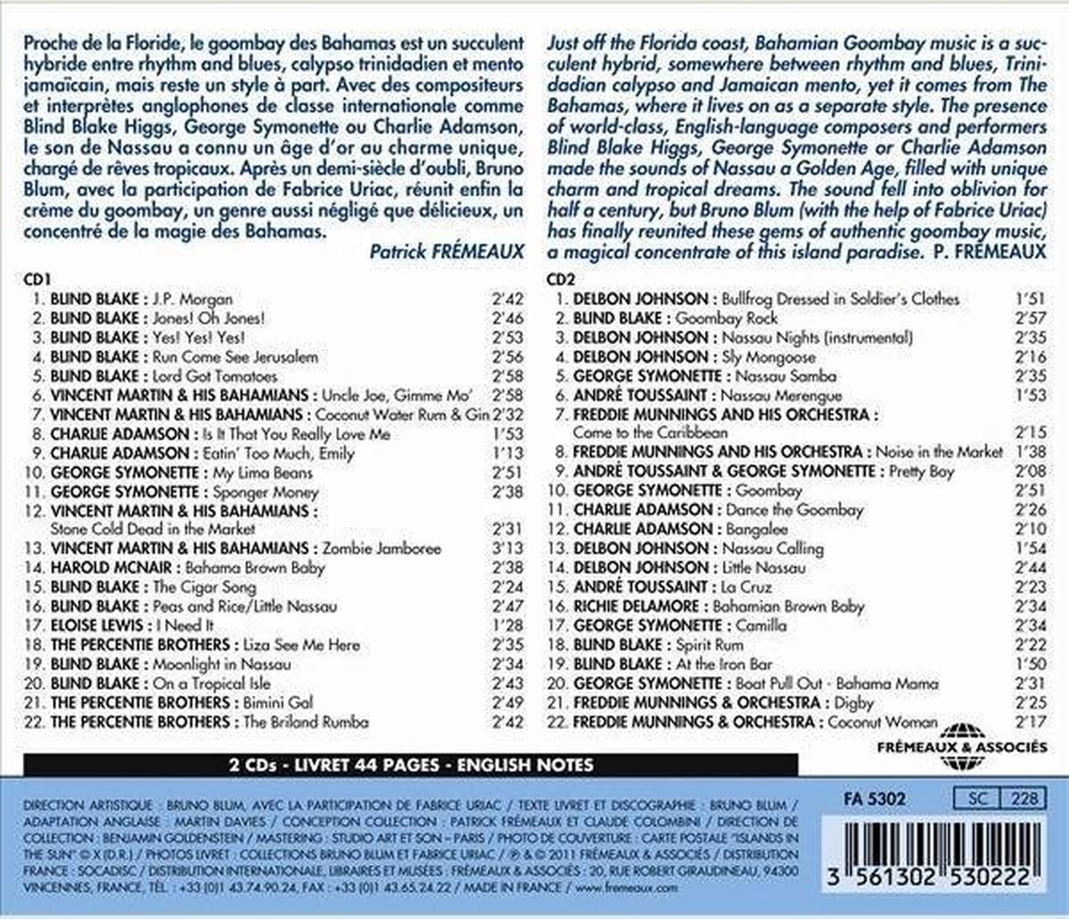 Blind Blake, George Symonette, Charlie Adamson - Bahamas Goombay 1951 ...