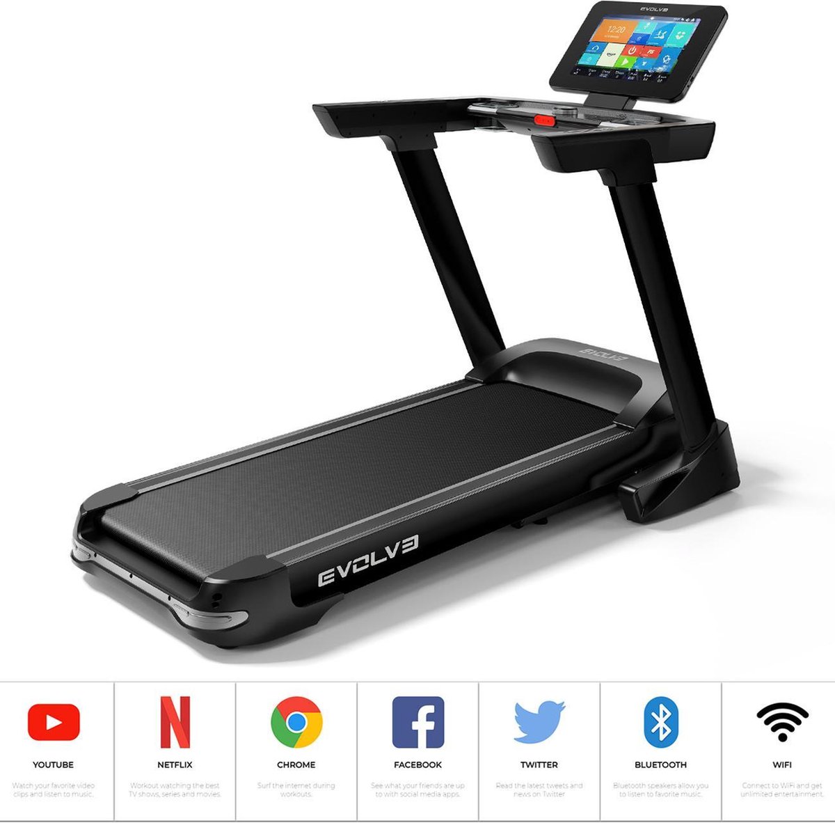Evolve Fitness HT350TFT - Loopband - Professioneel fitnessapparaat met ...