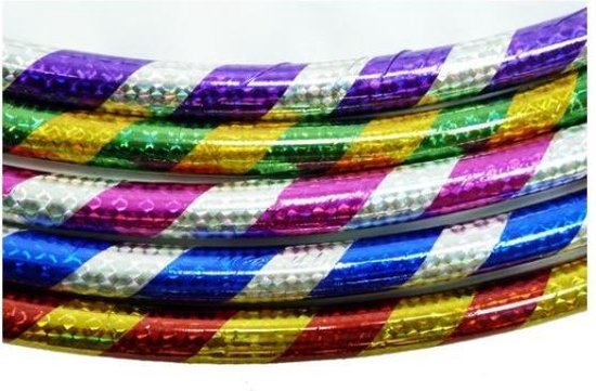 1 Hoela Hoep Hoepel Glitter Diverse Kleur - 74 cm - Hoelahoep - Hula ...