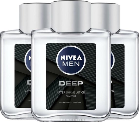 Nivea Men Deep Aftershave Lotion Multi Pack - 3 x 100 ml | bol