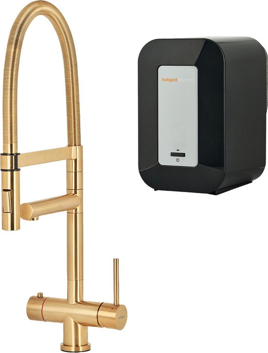 Hotspot Titanium - Flex XL Goud - 3-in-1 Kokend Water Kraan - 4 Liter ...