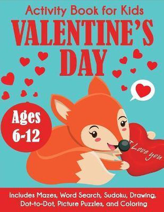 Valentine's Day Activity Book for Kids, Blue Wave Press | 9781647900076 ...