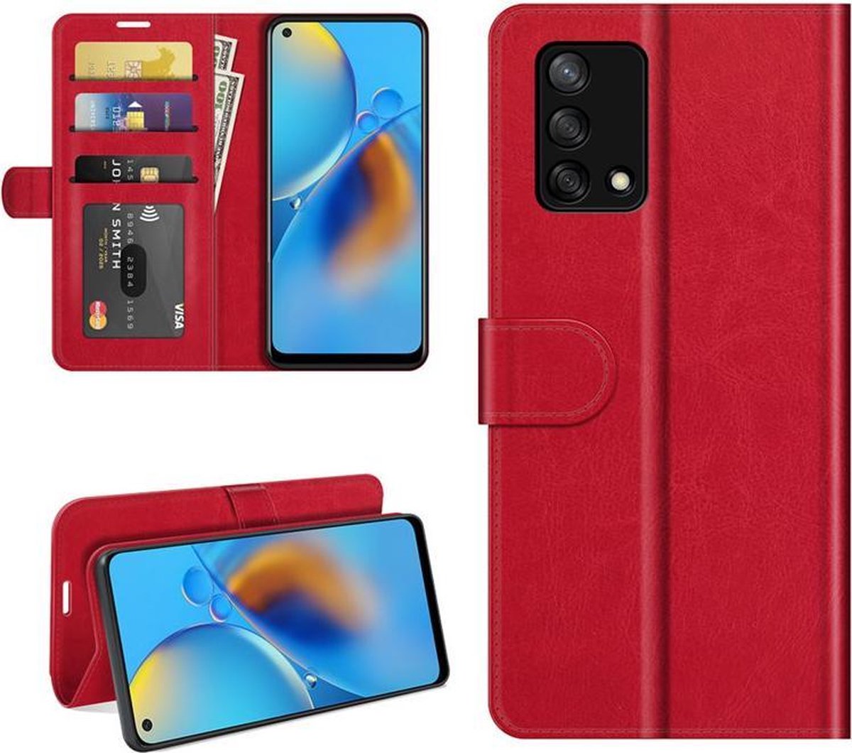 Oppo A74 4G hoesje - MobyDefend Wallet Book Case (Sluiting Achterkant ...