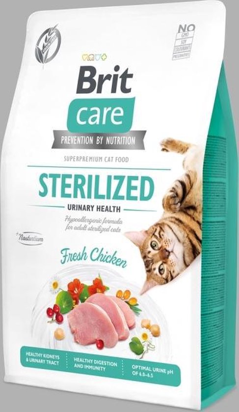 Brit Care Cat Grainfree Adult Sterilized Urinary Health Fresh Chicken 2 ...