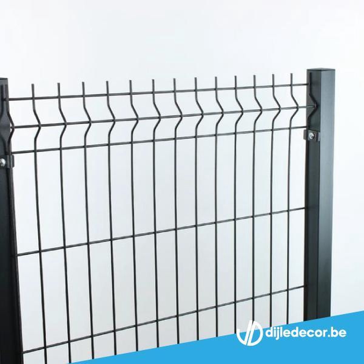 Tuinafsluiting draadpaneel | 10m | antraciet | 4 x B: 250cm x H: 200cm ...