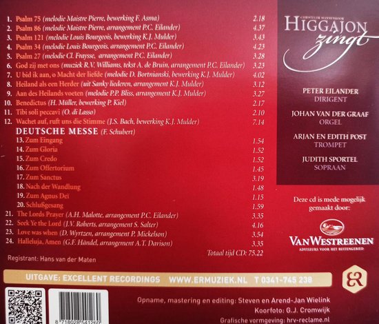Higgajon zingt - Christelijk mannenkoor o.l.v. Peter Eilander / Johan ...