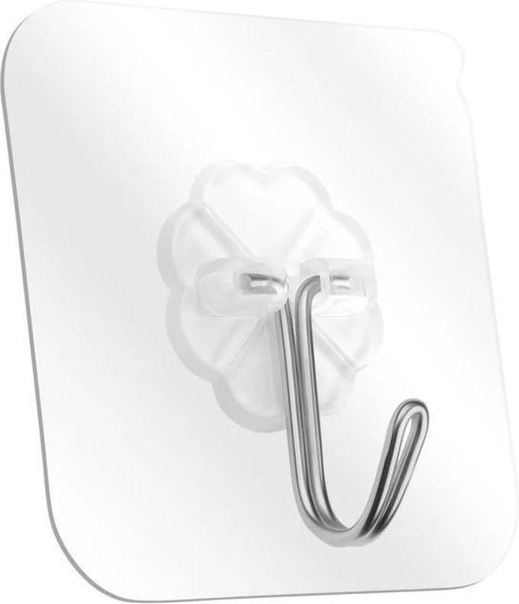 8stuks Zelfklevende haakjes - Wand haakjes los - Transparant ...