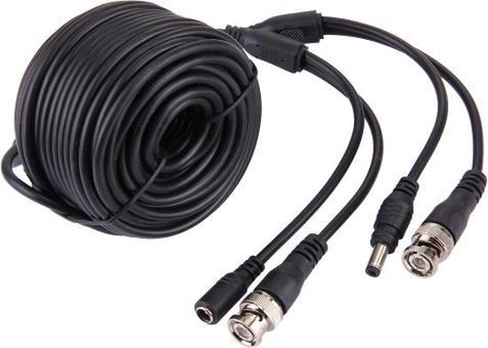 CCTV Surveillance Camera Videokabel w. BNC-connector, lengte: 15 m ...