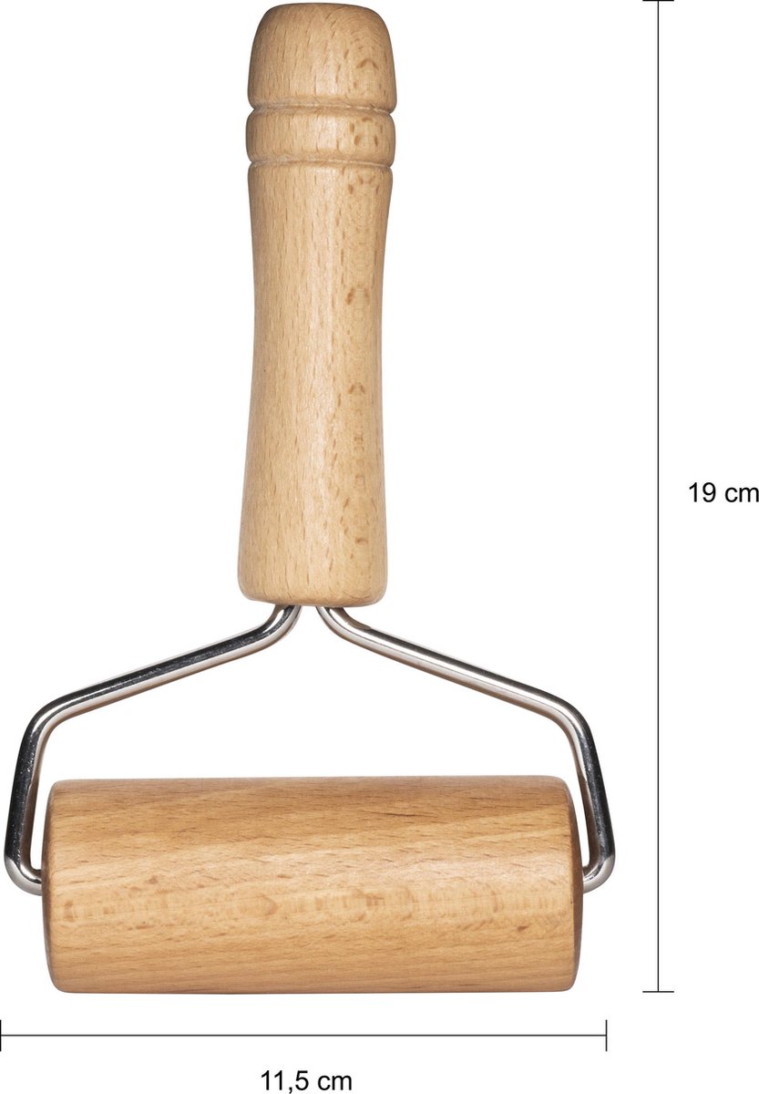 Krumble Deegroller met handvat / Deegrollers / Deegroller hout ...