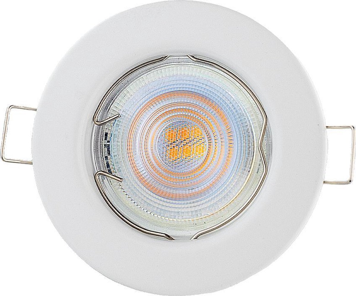 Groenovatie Inbouwspot Rond Gu5 3 Fitting Ø 80 Mm 6 Pack Mat