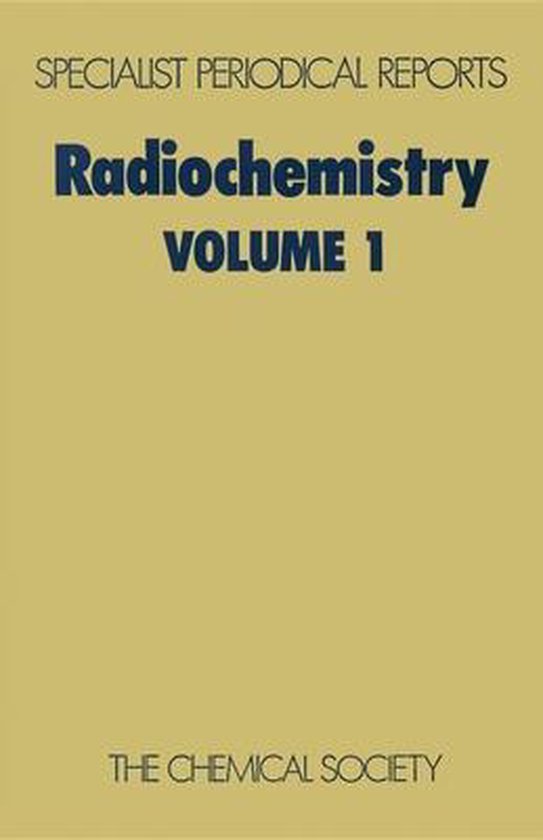 Radiochemistry, Royal society of chemistry | 9780851862545 | Boeken | bol