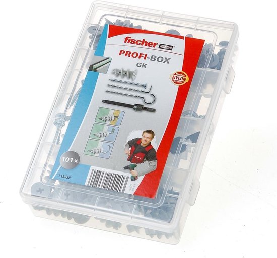 Fischer Pluggenset DHZ box met gk/gipsplaatpluggen+schroeven 518528 | bol