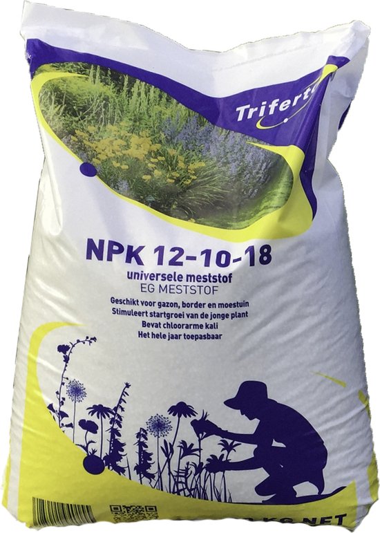 Kunstmest NPK 12-10-18 - Universele meststof voor tuin en gazon | bol