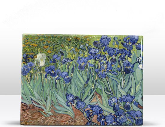 Irissen - Vincent van Gogh - 26 x 19,5 cm - Niet van echt te onderscheiden houten... | bol.com