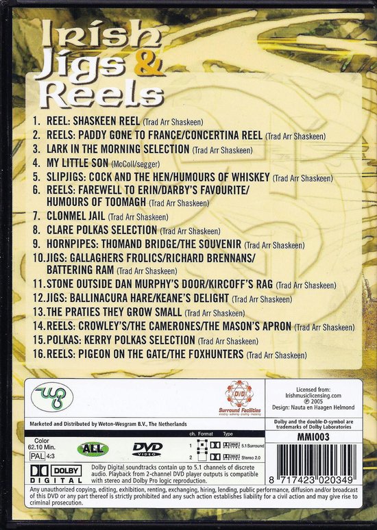 Irish Jigs & Reels (Dvd), Irish Jigs & Reels | Dvd's | bol