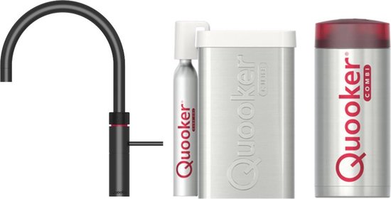 Quooker Cube Fusion Round Mat Zwart met Combi Boiler | bol