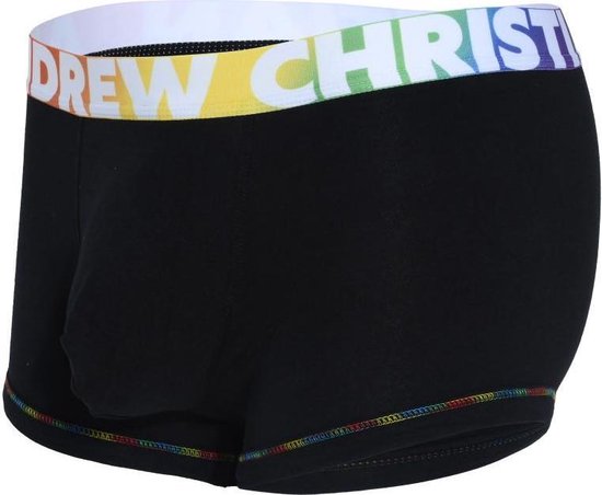 Andrew Christian Cotton Pride Boxer | Maat S | Zwart | Heren Boxer ...