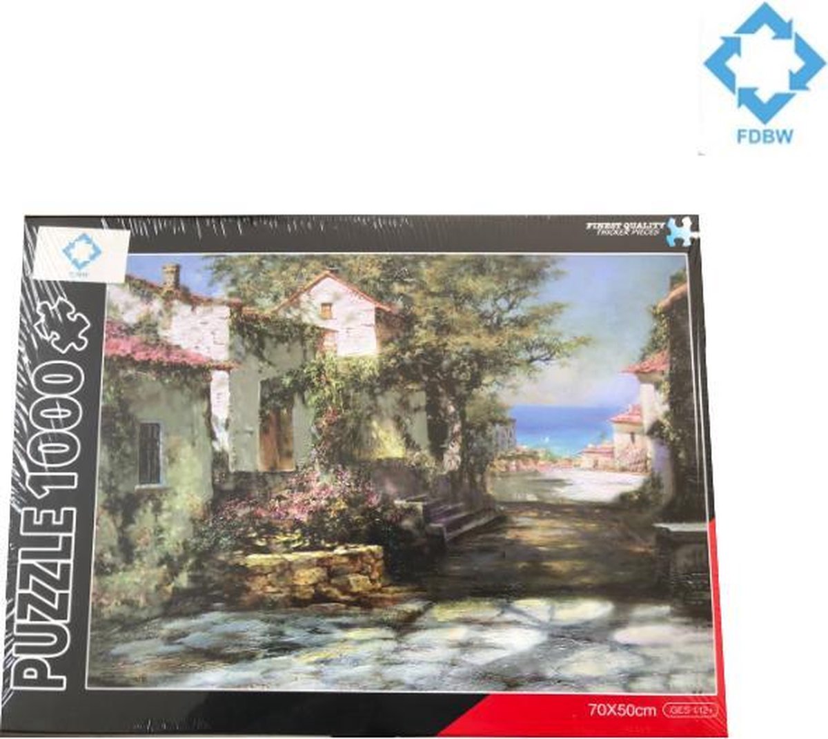 Legpuzzel – huis aan zee |Kunst puzzel voor volwassene | Kunst Puzzel ...