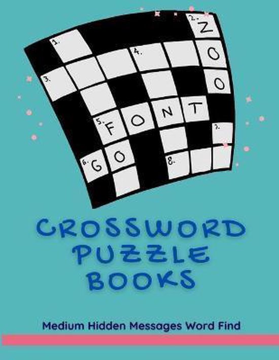 Crossword Puzzle Books Medium Hidden Messages Word Find, Jakkapan W ...
