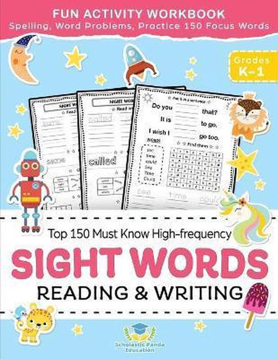 Sight Words Top 150 Must Know High-frequency Kindergarten & 1st Grade ...