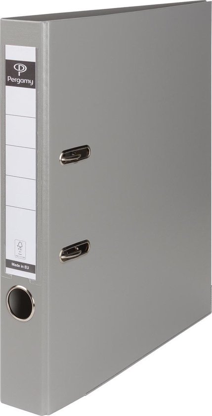 Pergamy ordner, voor ft A4, uit PP en papier, met beschermrand, rug van ...