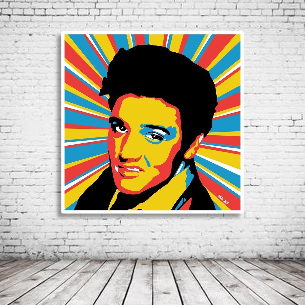 Pop Art Elvis Presley Poster in lijst - 90 x 90 cm en 2 cm dik ...